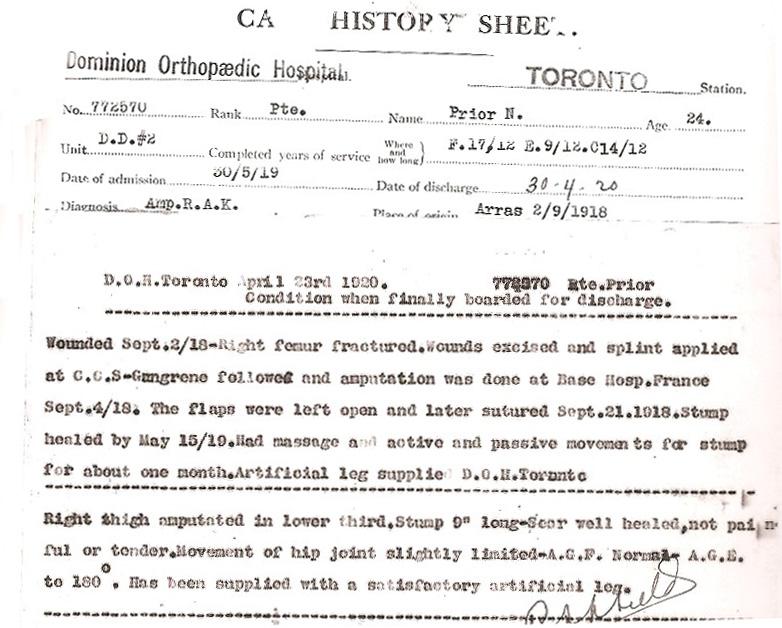 Neil Cornelius Prior | Great War Centenary Association