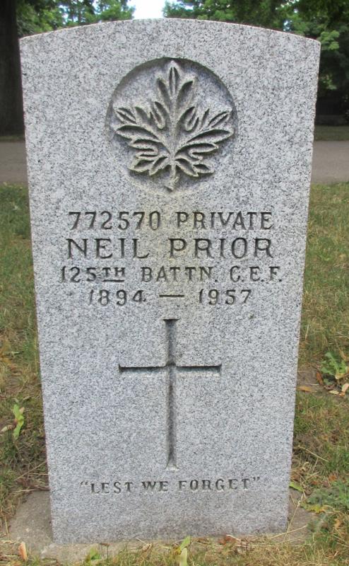 Neil Cornelius Prior | Great War Centenary Association